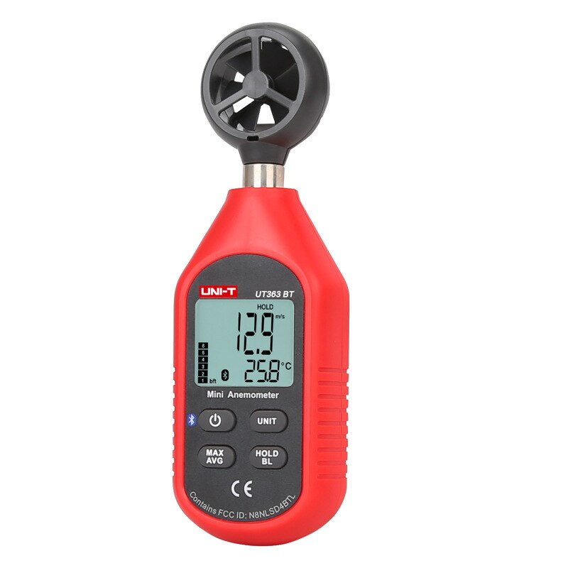Anemometru Bluetooth, Portabil, Ecran LCD, Inductie magnetica, Plastic ...