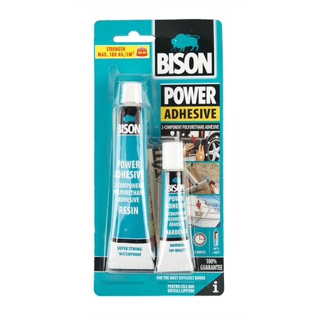 Adeziv Bison, de reparare, poliuretanic, bicomponent, 65 ml, bej - eMAG.ro