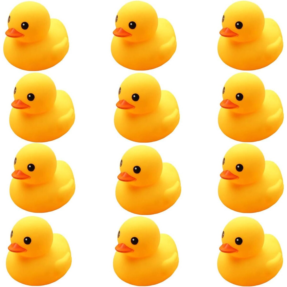 Set 12 ratuste pentru baie, Cauciuc, Galben - eMAG.ro