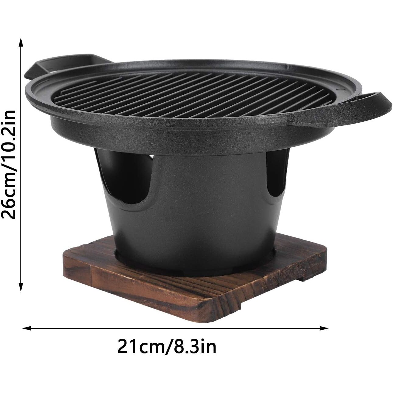 Gratar portabil Gratar cu carbune 26x21x12.5cm - eMAG.ro