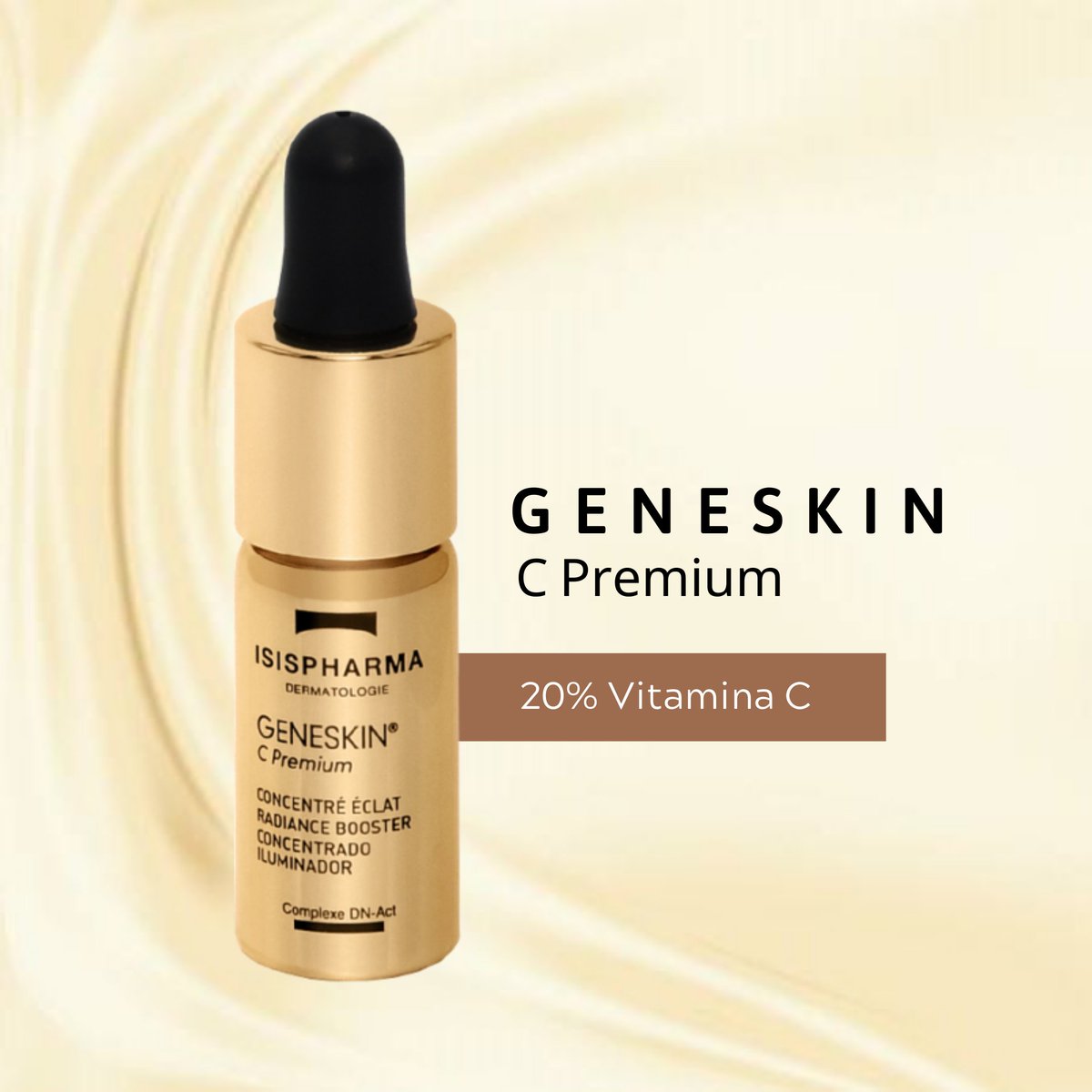 Ser concentrat cu efect iluminator Isispharma GeneSkin C Premium, 10 ml ...