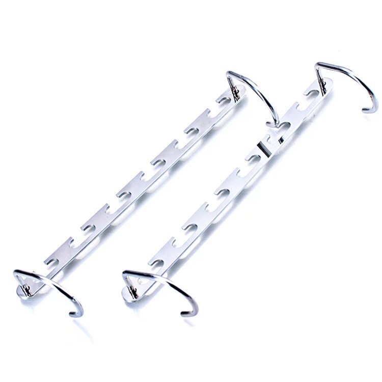 Set 2 suporturi pentru umerase, Inox, Argintiu - eMAG.ro