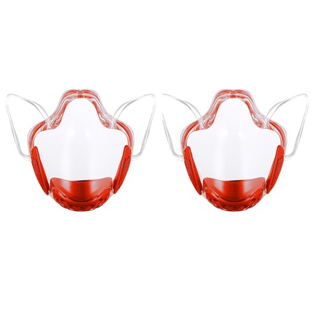 Set 2 masti faciale, Plastic, Transparent - eMAG.ro