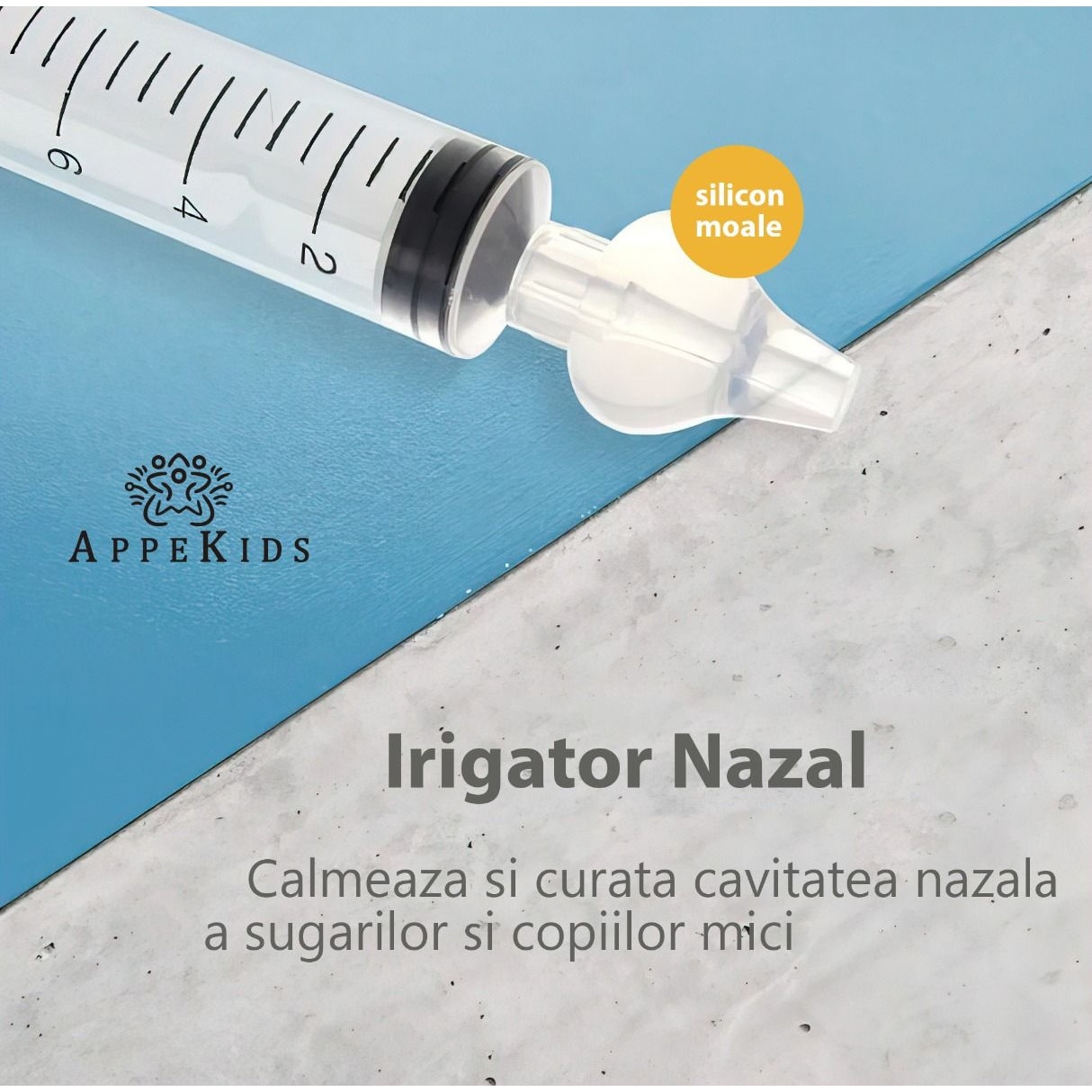 Set 2 seringi pentru lavaj nazal, APPEKIDS, 10ml, 4Luni+, Dispozitiv ...
