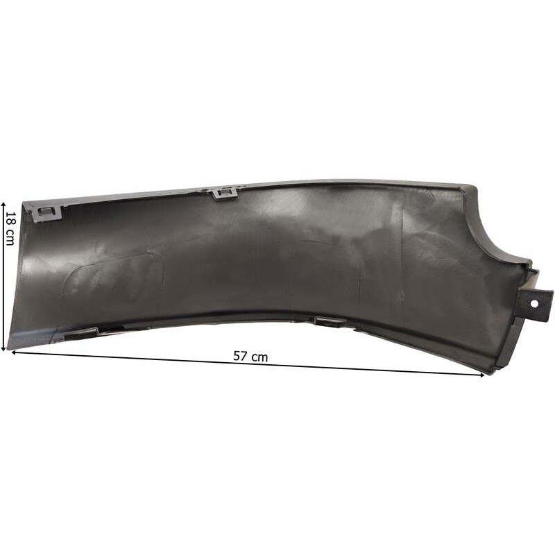 Ъглова щанга, Lamiro, съвместима с Volvo FH13/FH12, пластмаса, черна ...