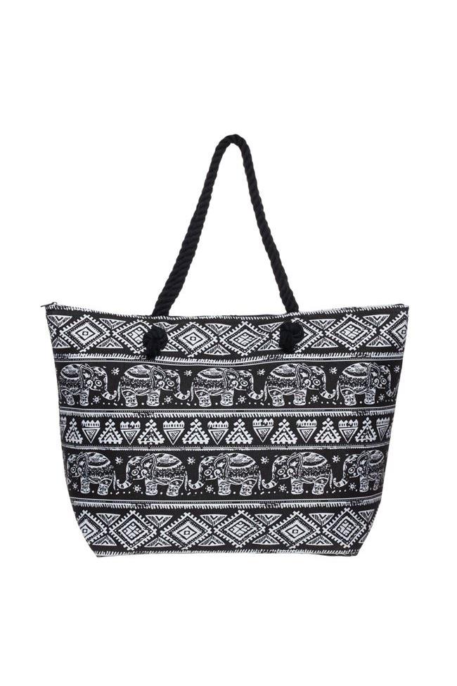 Geanta pentru Plaja Neagra Model Elefant 54x17x37cm - eMAG.ro