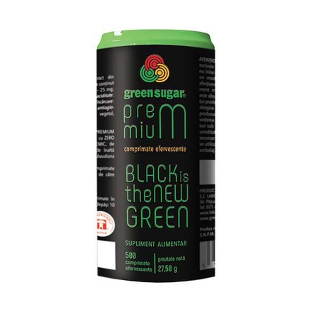 Indulcitor Natural Green Sugar Premium 500 comprimate Laboratoarele ...
