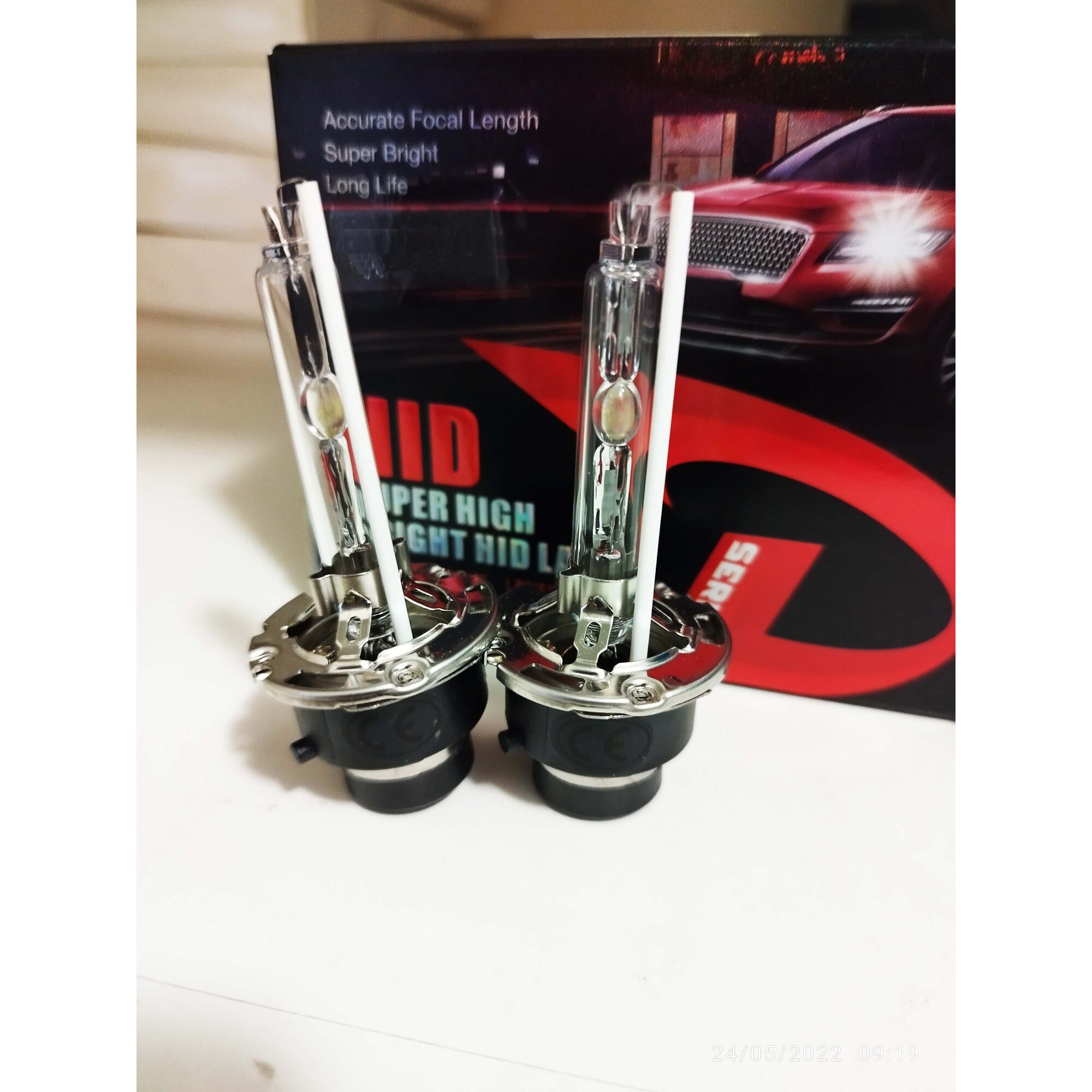 Set 2 becuri xenon D2S soclu metalic lumina ALB rece 6000k Quick StaRT HID - eMAG.ro