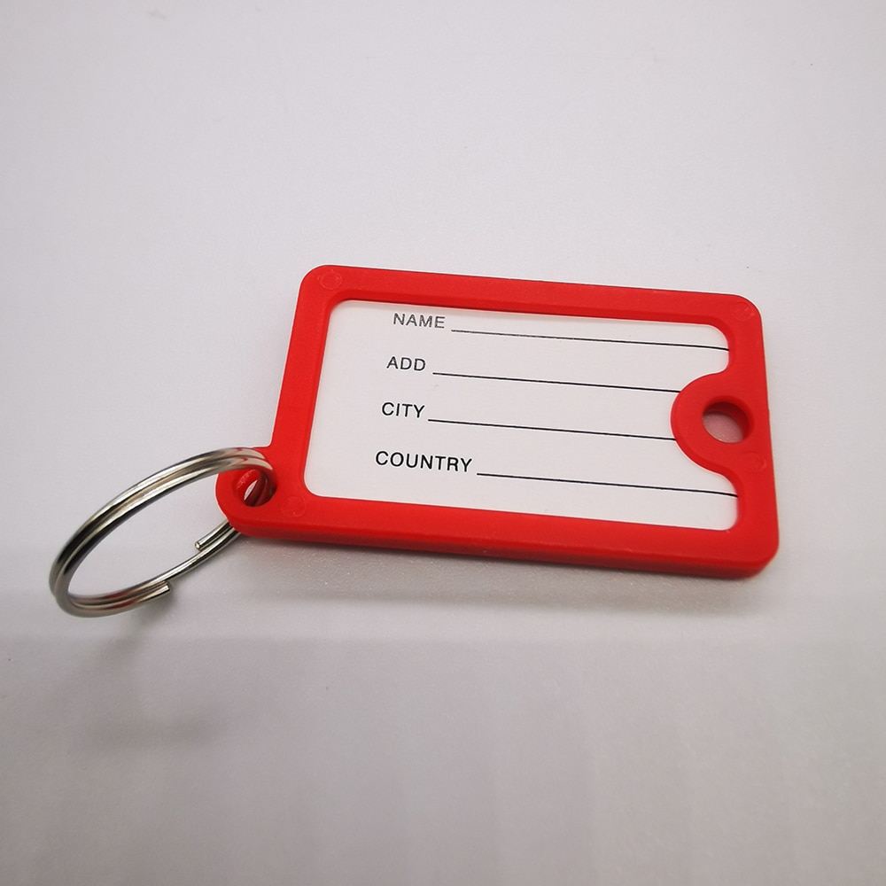 Set 36 brelocuri multicolore pentru chei, inscriptionabile pe ambele ...