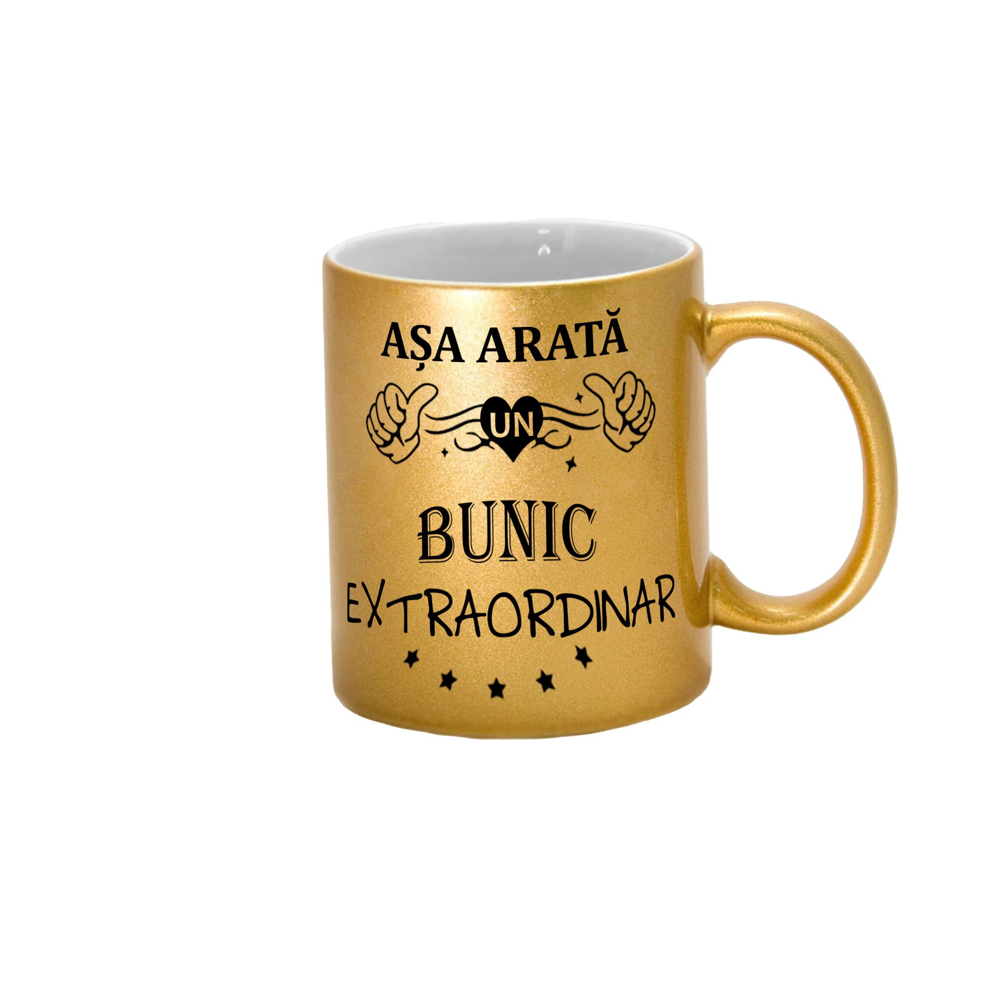Cana sidefata aurie personalizata Asa arata un Bunic extraordinar, 325 ...