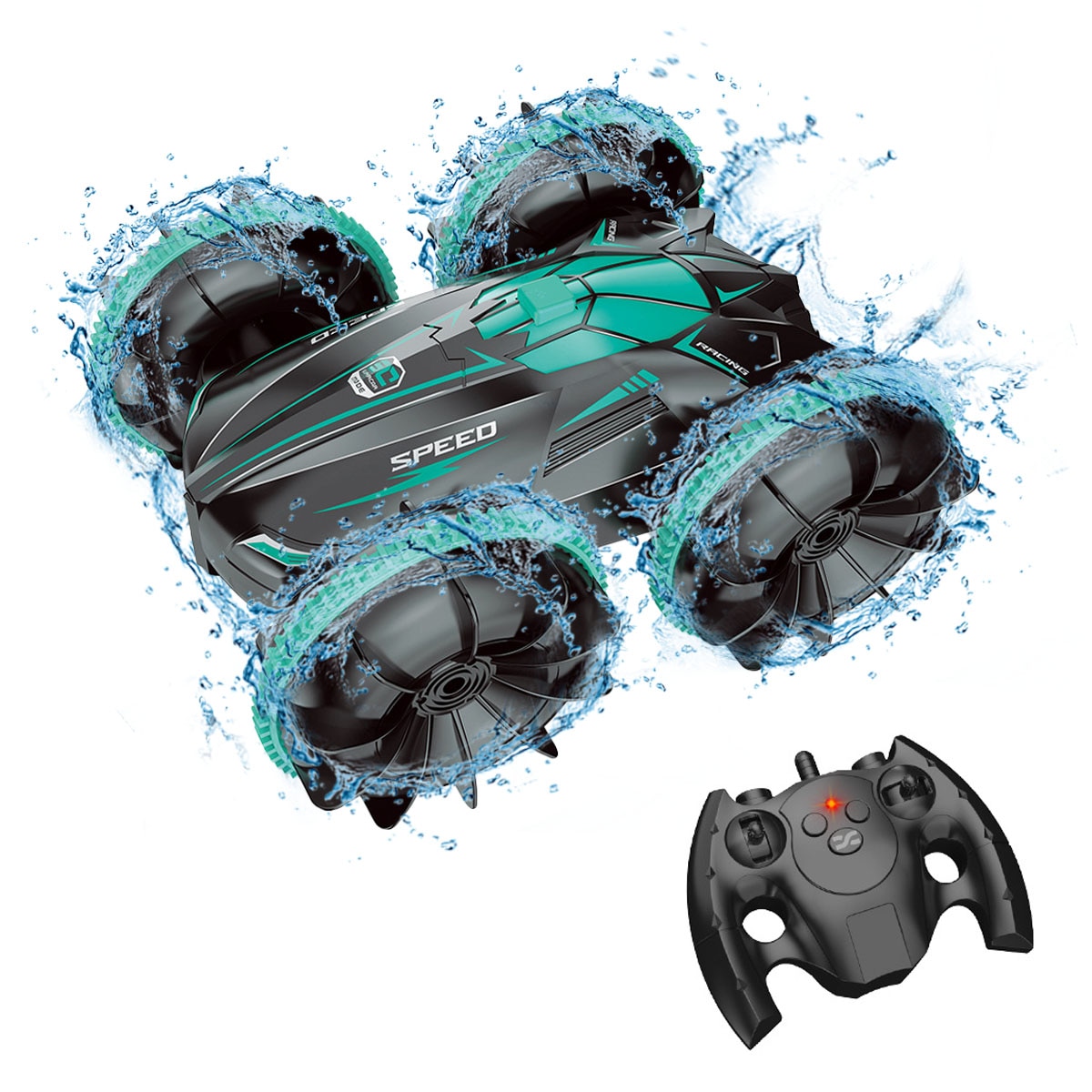 Masina cu telecomanda RC pentru apa si teren, SDLOGAL, 4WD, Amfibie ...