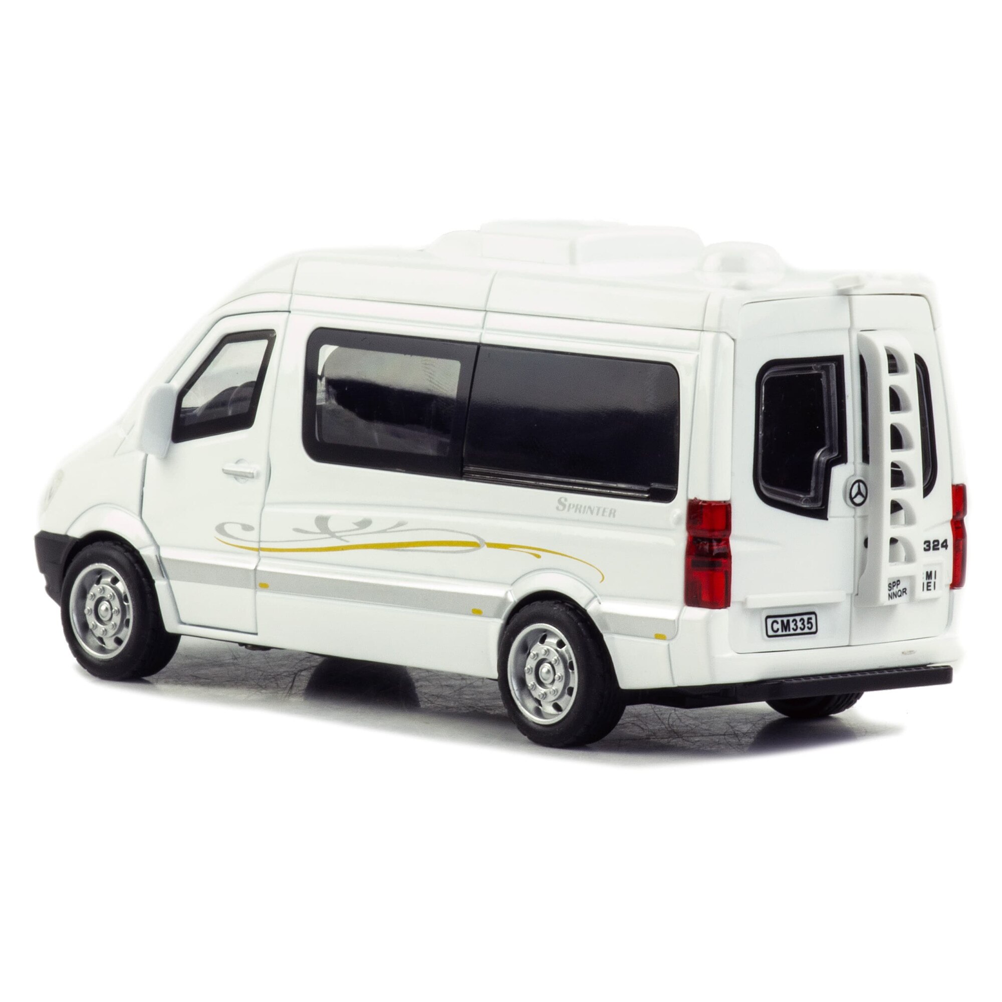 Masina Mercedes-Benz Sprinter cu usi, capota, portbagaj mobile, lumini ...