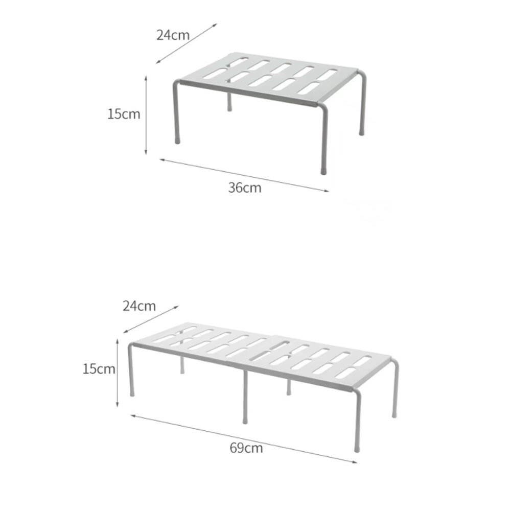 Raft pentru bucatarie, Inox, 36x24x15cm, Gri - eMAG.ro