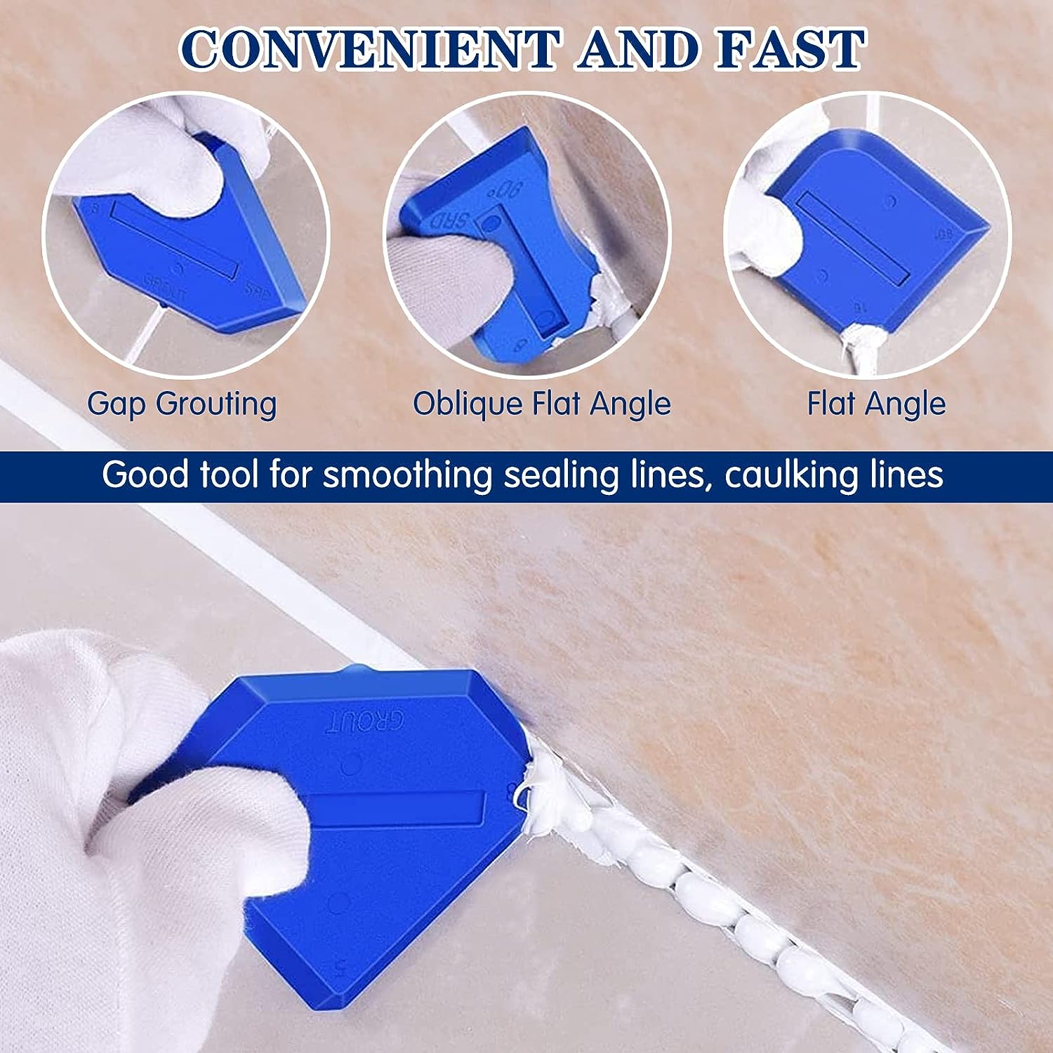 Set raclete indepartare si aplicare silicon rosturi, 15 elemente - eMAG.ro