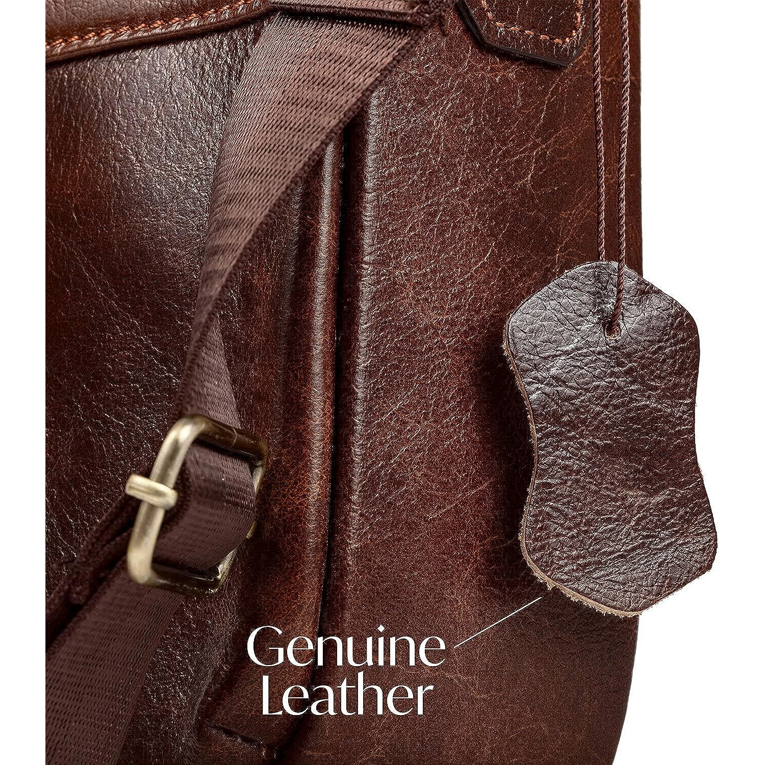 Geanta laptop, Piele naturala, Pentru laptop 14 inch, Maro - eMAG.ro