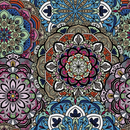 Material textil impermeabil Ethnic Indian, HEKO PANELS, Poliester, 210g ...