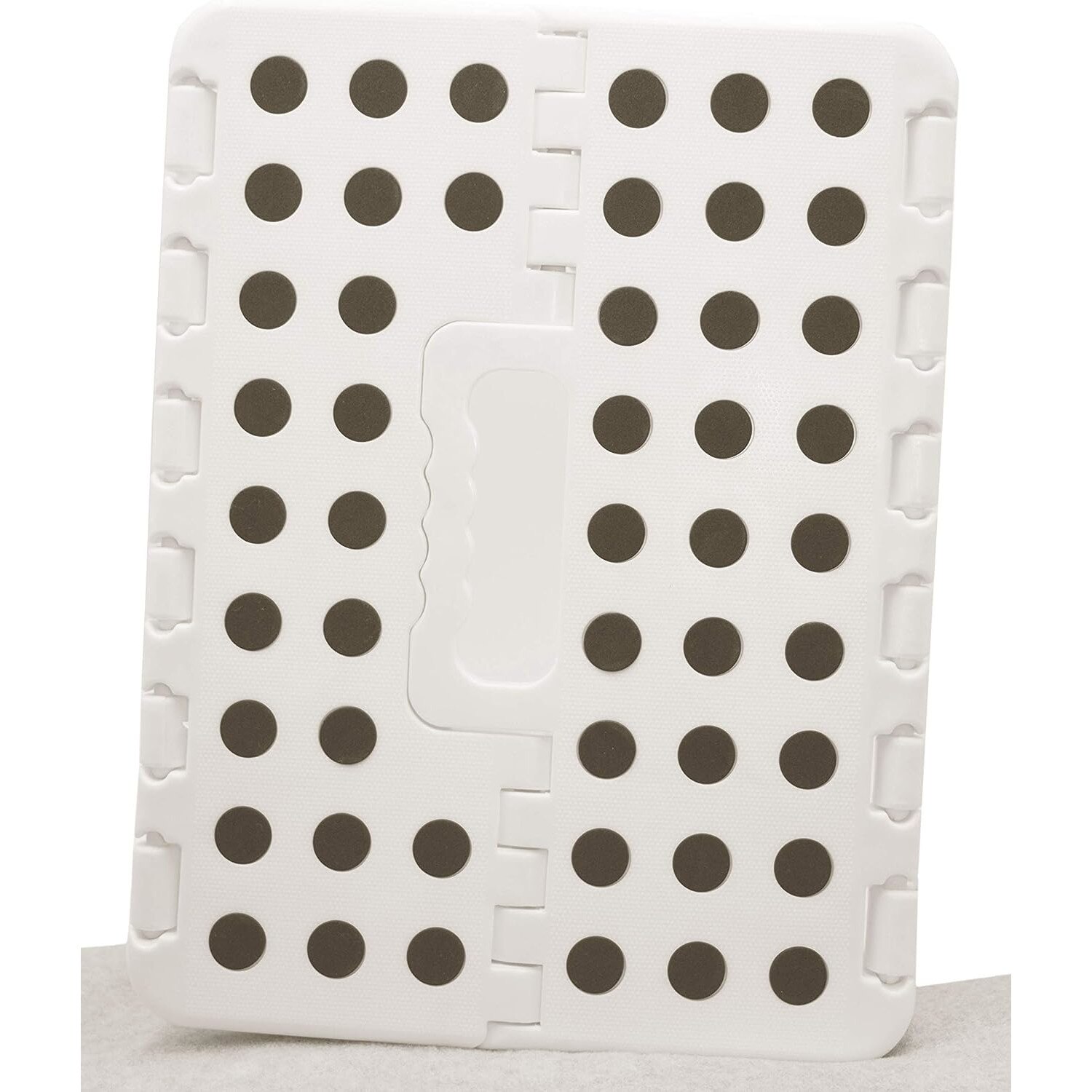 Taburet pliabil, Plastic, 29 x 22 cm, Alb - eMAG.ro