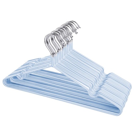 Set 20 umerase pentru haine de copii din PVC, Albastru, 30 cm - eMAG.ro