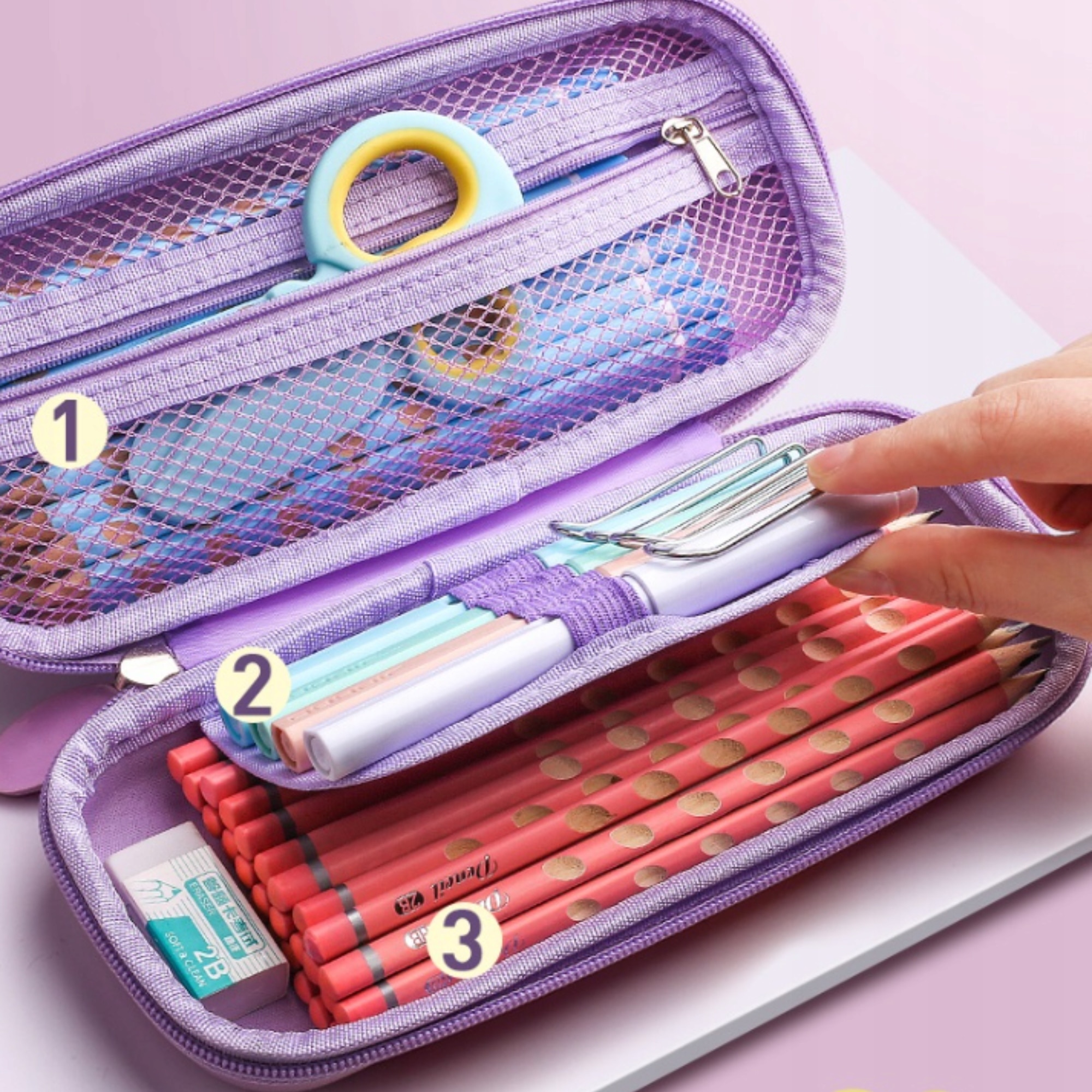 Penar pentru fete cu grafica unicorn din metal/impermeabil, Lukoss, Mov ...