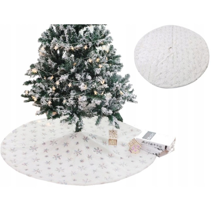 Covor brad, Textil, Alb, 90 cm - eMAG.ro
