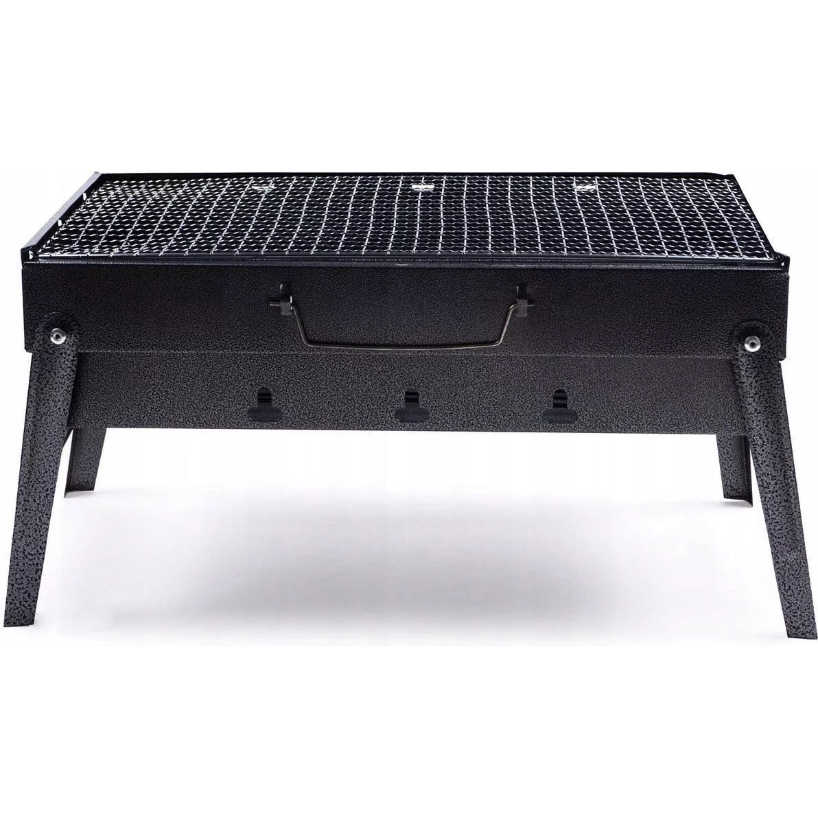 Gratar cu carbune, pliabil si reglabil, 43x26x46 cm, Otel, Negru - eMAG.ro