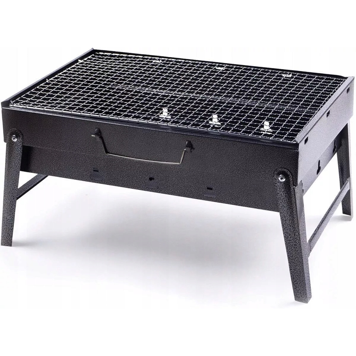 GRATAR CU CARBUNE, Pliabil si reglabil, 43x26x46 cm, Otel, Negru - eMAG.ro