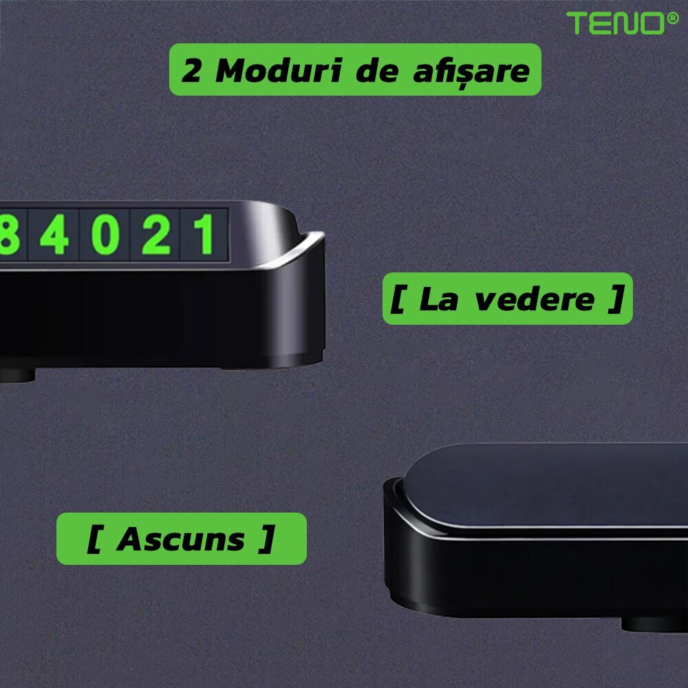 Suport Auto Numar de Telefon Teno®, stickere magnetice, pentru bord ...