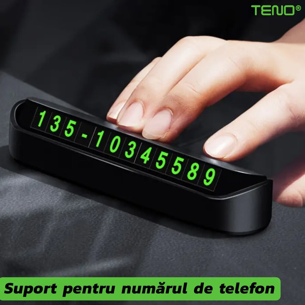 Suport Auto Numar de Telefon Teno®, stickere magnetice, pentru bord ...