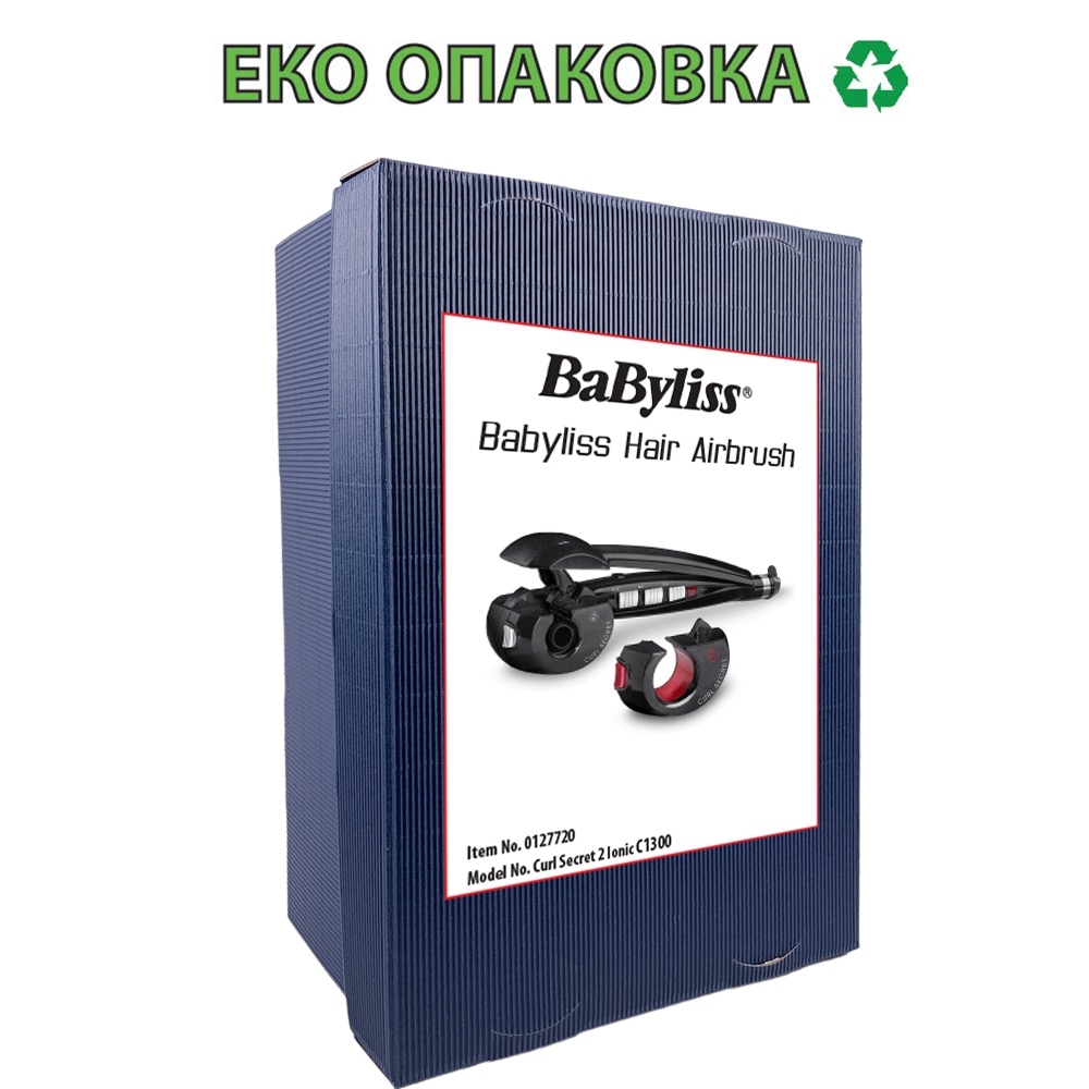 Placa de indreptat parul, BaByliss, 2 varfuri pentru bucle mari si mici ...