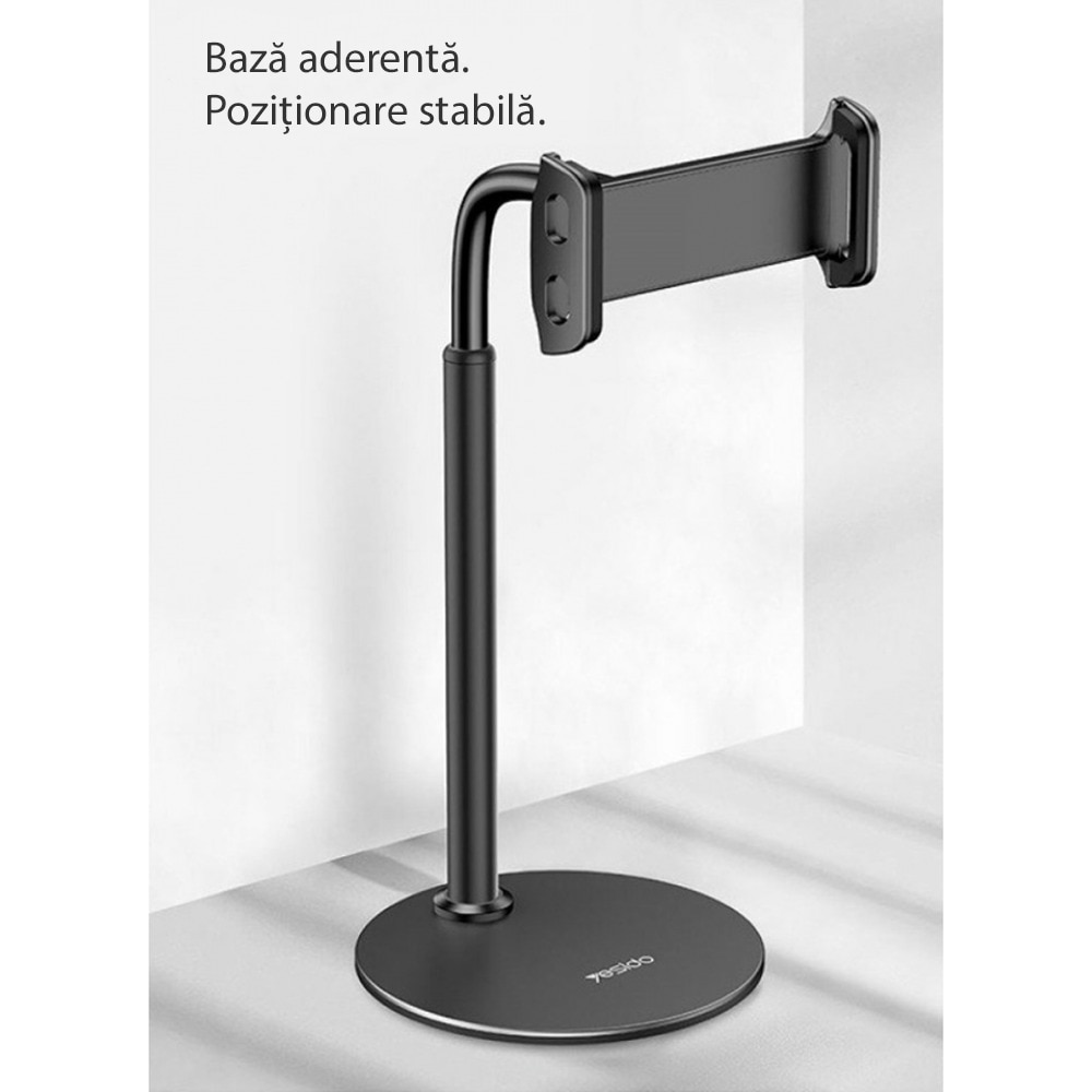 Suport Birou pentru Tableta/Telefon, Adjustable Arm, F751, Black - eMAG.ro