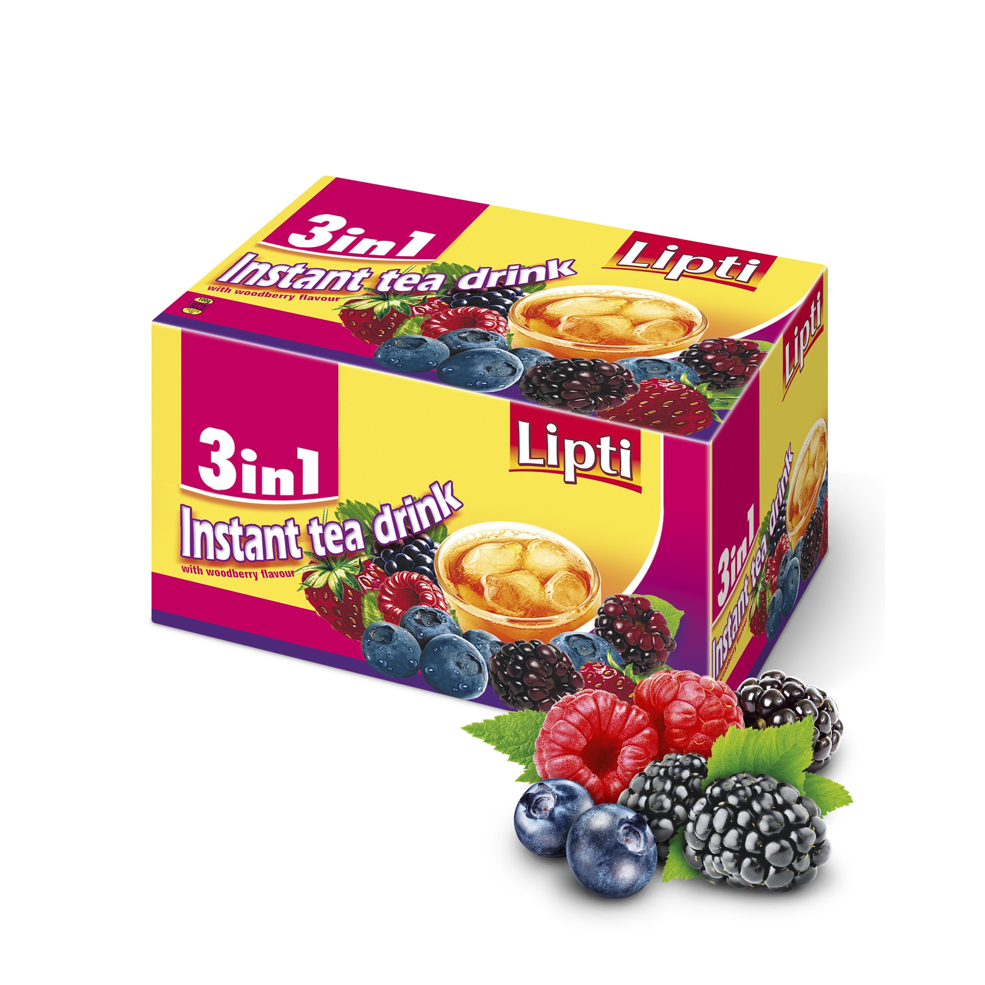 Разтворим чай Lipti, Топъл, С аромат на горски плодове, Кутия 20 х 18 ...