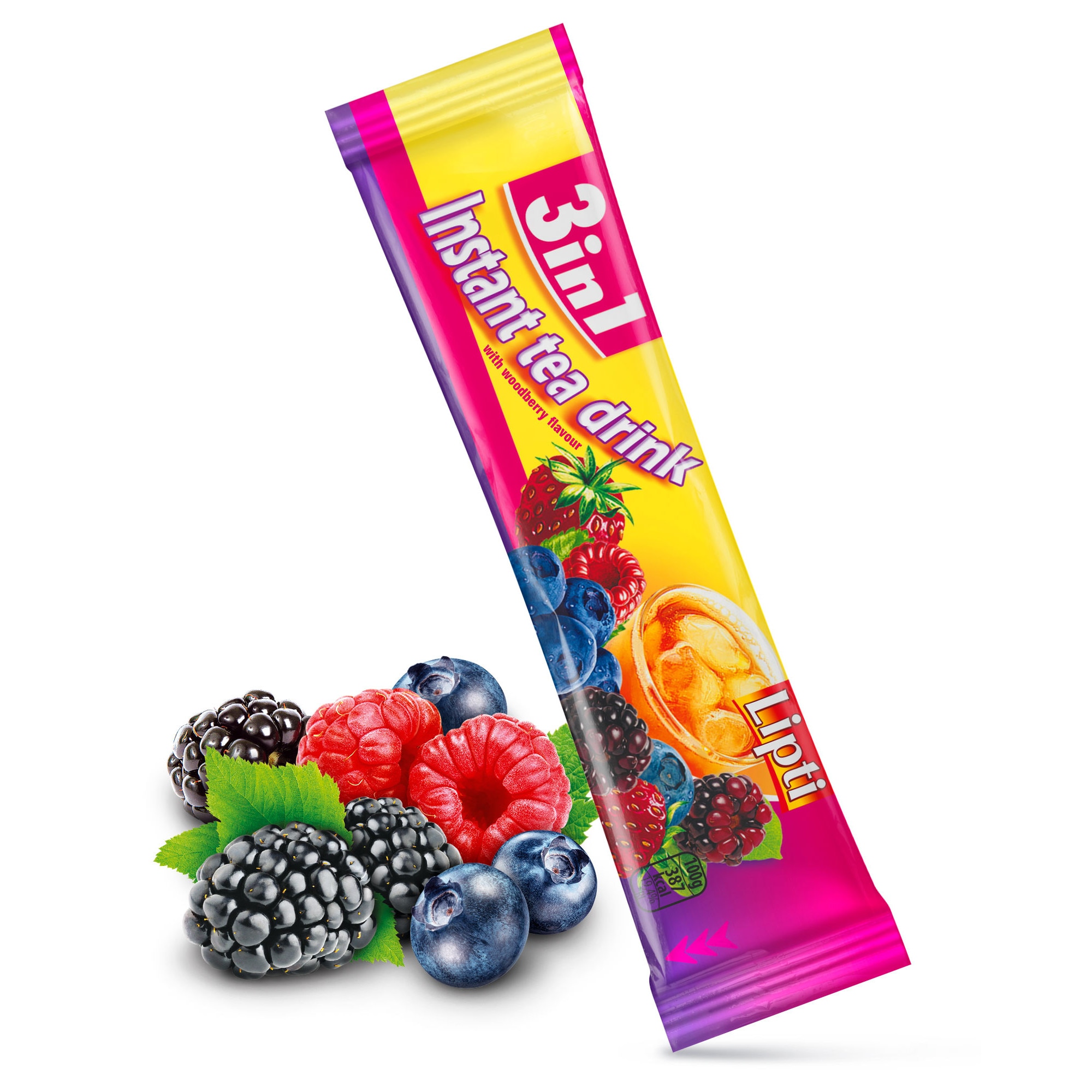 Разтворим чай Lipti, Топъл, С аромат на горски плодове, Кутия 20 х 18 ...