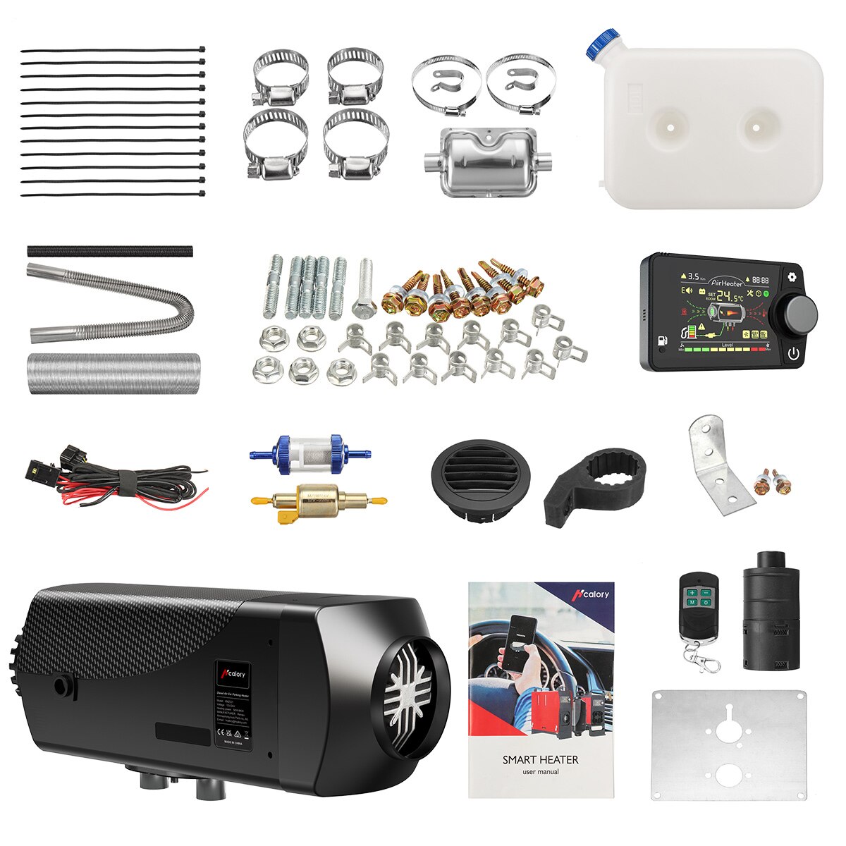 Incalzitor stationar, Hcalory, TIP WEBASTO, Diesel, telecomanda, 12V ...