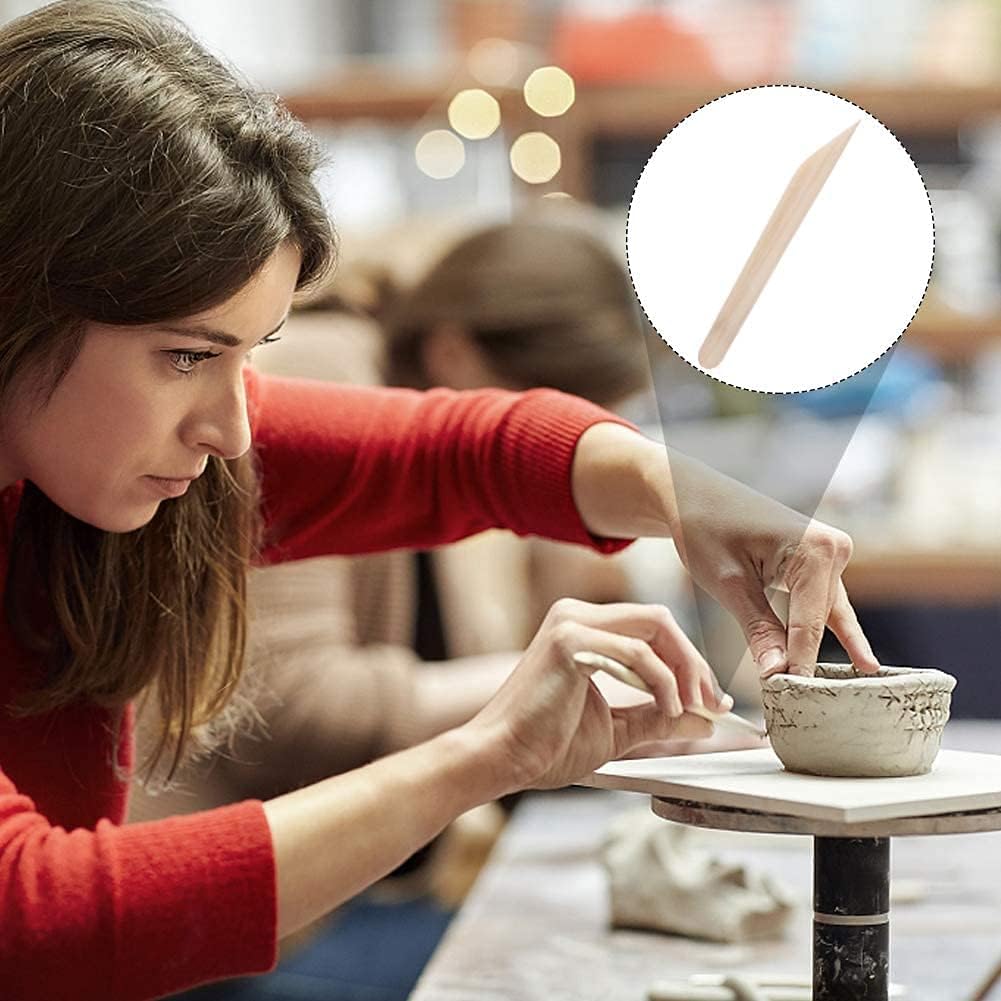 Set 8 instrumente pentru modelare lut, Inox/Lemn, Argintiu/Bej - eMAG.ro