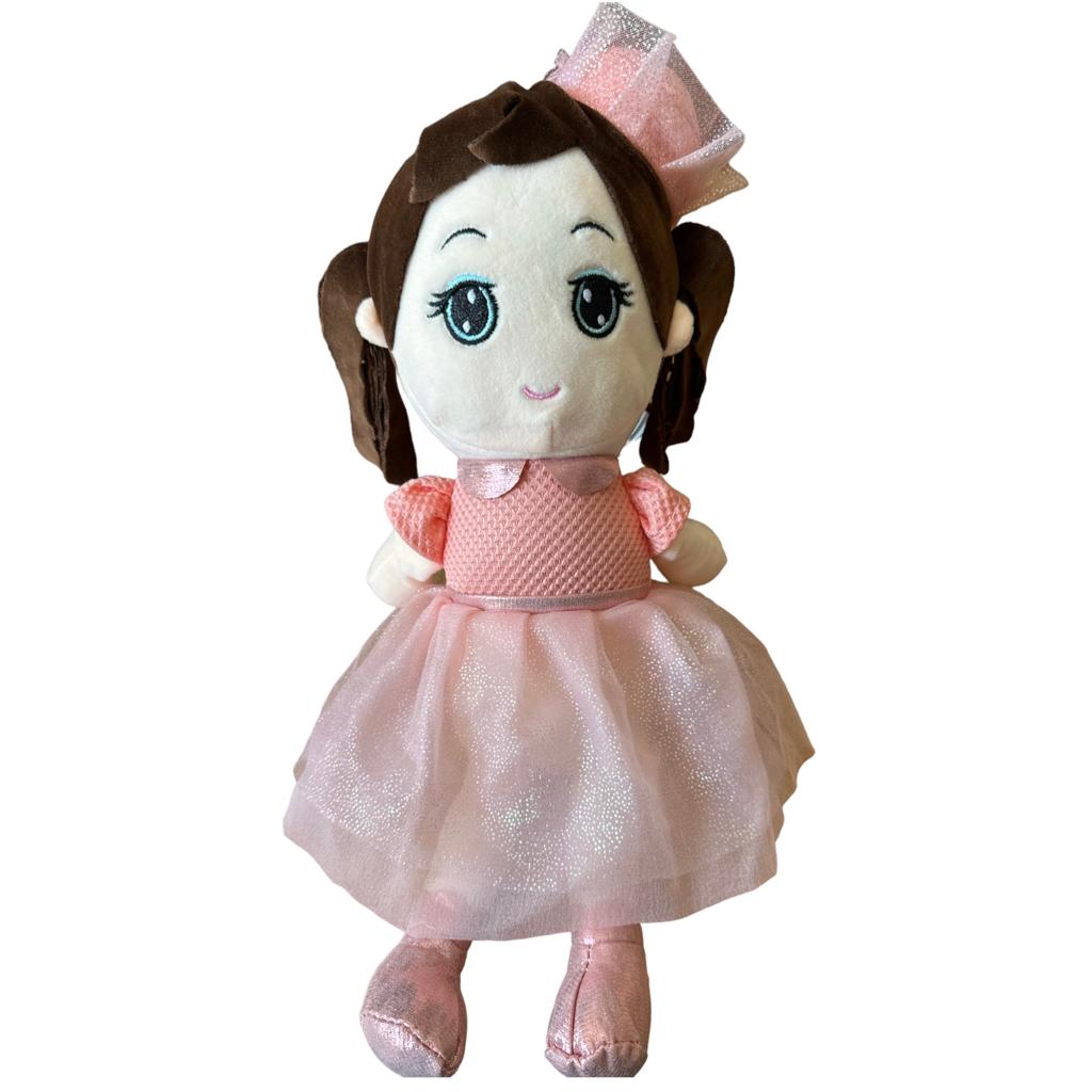 Papusa de plus pentru Copii, Printesa, 43 cm, Roz - eMAG.ro