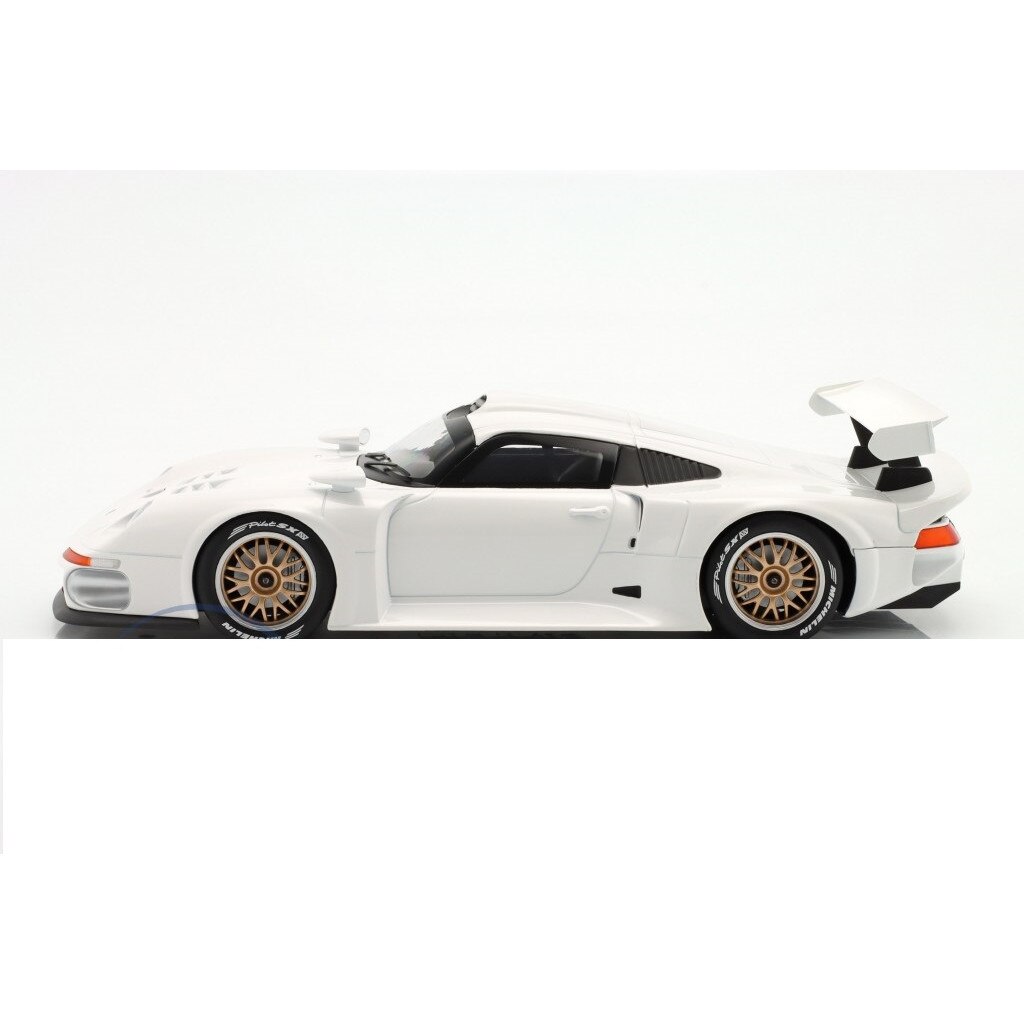 Macheta Porsche 911 GT1 Plain Body Edition white 1996 - 1/18 WERK83 ...