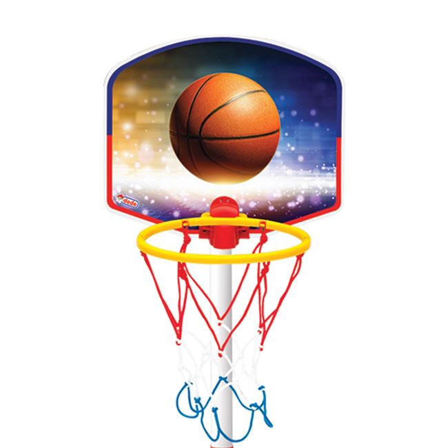 Cos de baschet reglabil din plastic, YUPY, multicolor 125cm - eMAG.ro