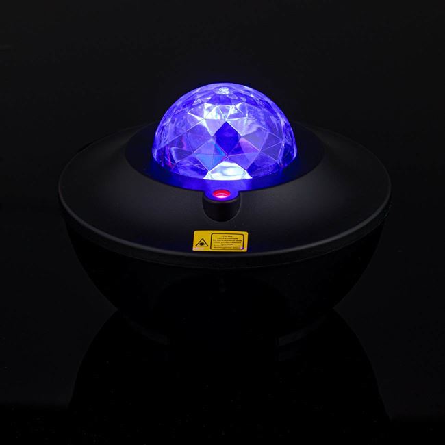 Proiector Camera LED YUPY, cu difuzor, conexiune bluetooth sau stick si ...