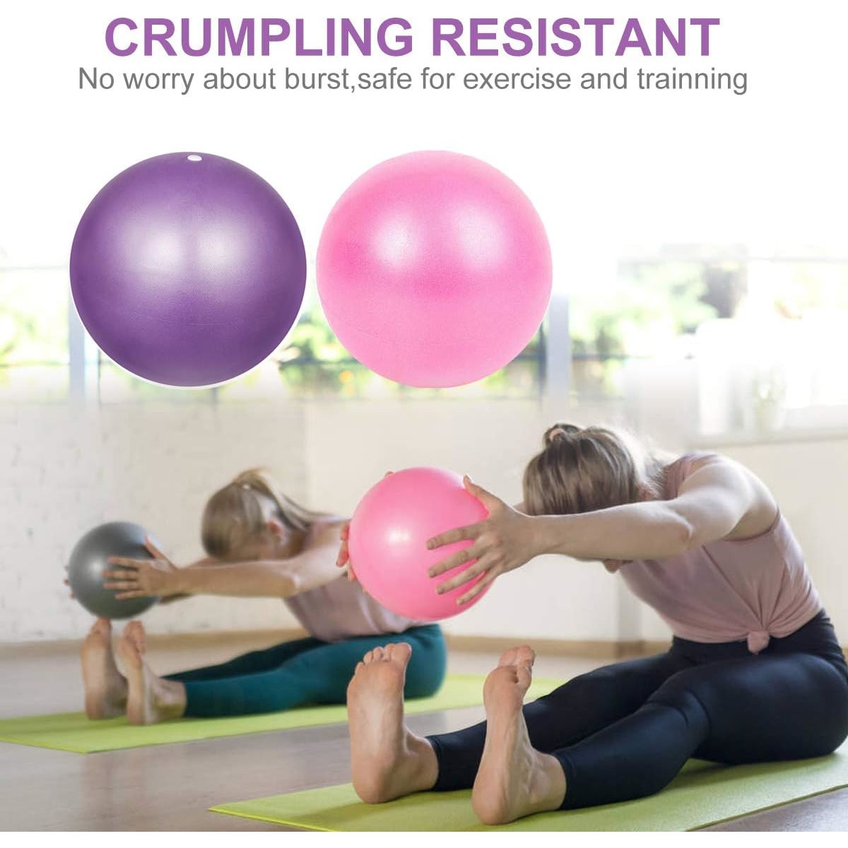 Minge de yoga moale anti-explozie pentru fitness si Pilates - eMAG.ro