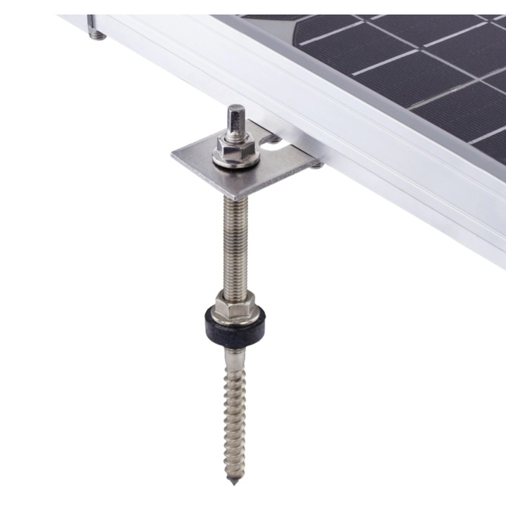 Surub ancora cu filet dublu M10x200mm si adaptor, Inox, prindere sine ...