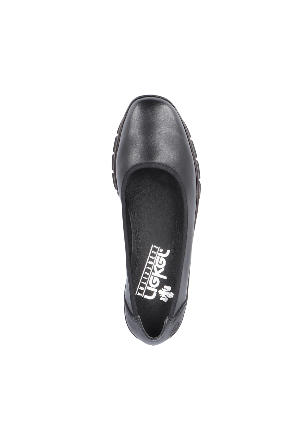 Pantofi casual, dama, RIEKER, Antistress, 53755-00 negru, piele ...