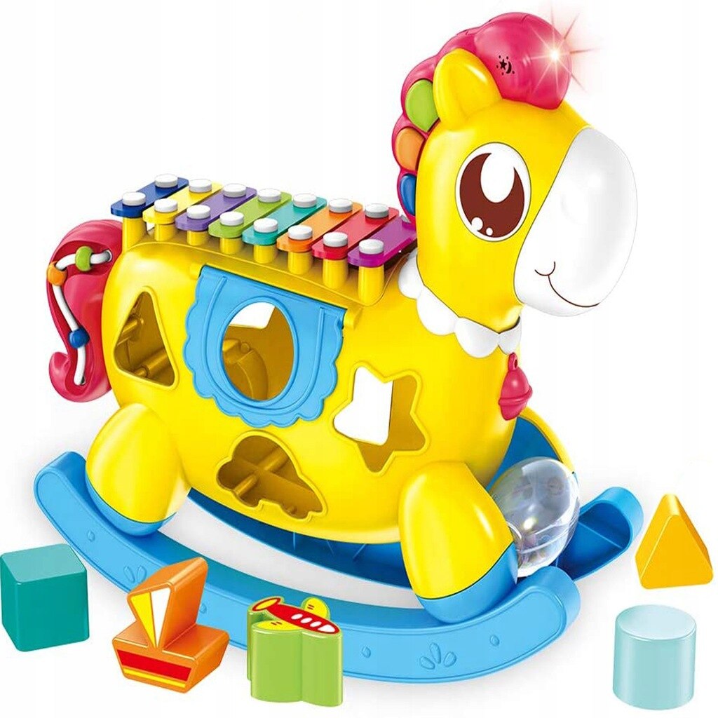 Calut interactiv cu lumini si sunete, 7 piese colorate de diferite ...