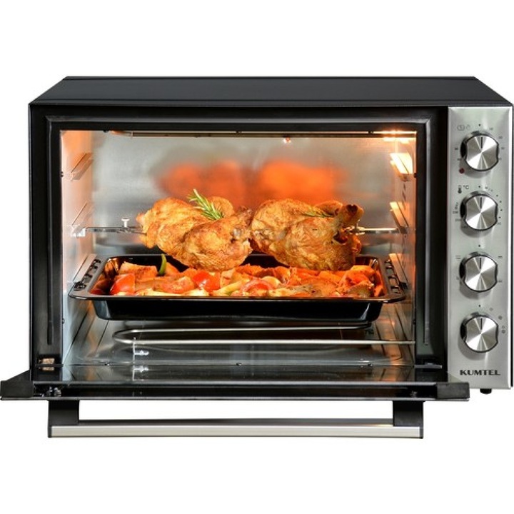 Cuptor electric Kumtel LX-9645FA Pizza & Rotisor XXL, 70 litri, 2500 W ...