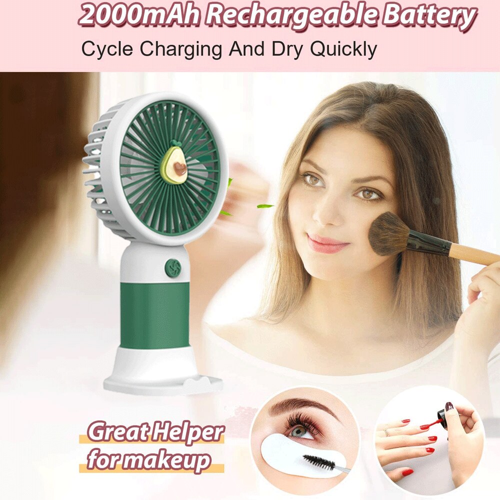 Mini ventilator portabil personal, ventilator portabil, alimentat cu ...