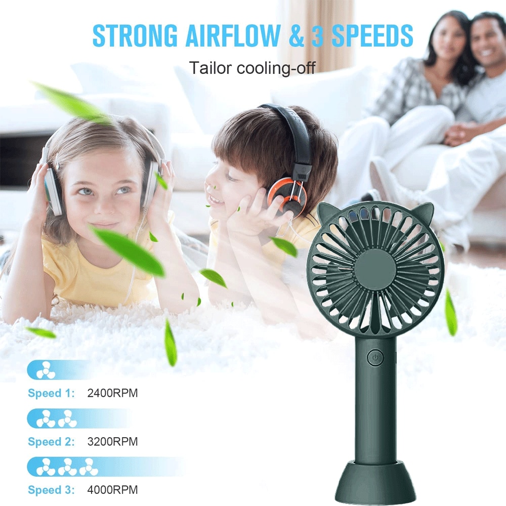 Ventilator portabil de mana - ventilator personal reincarcabil USB de ...