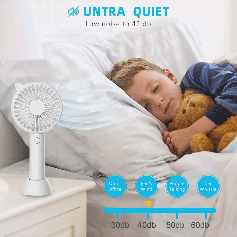 Ventilator portabil de mana - ventilator personal reincarcabil USB de ...
