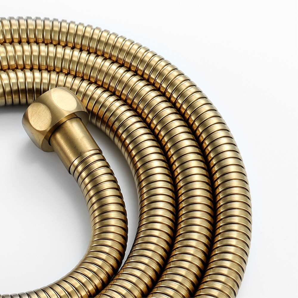 Furtun de dus, Inox, Auriu, 1.5 m - eMAG.ro