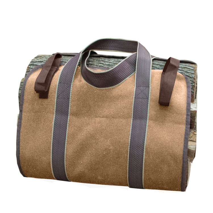 Sac transport lemne, Bette, Panza, 36 x 16 inch, Maro - eMAG.ro