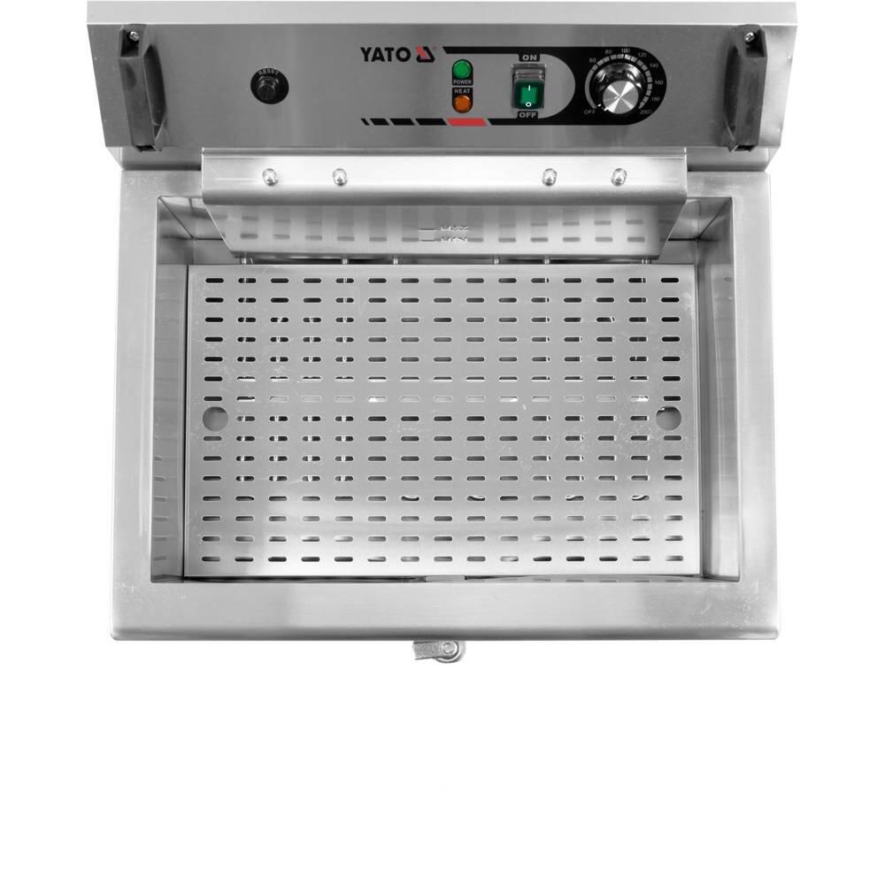 Friteuza profesionala, electrica Yato Gastro, Inox, capacitate 23 L, putere 6 kW, trifazat ...