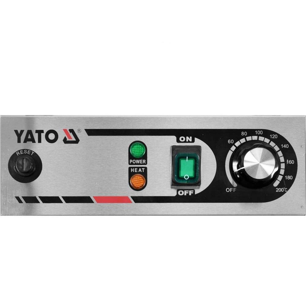 Friteuza profesionala, dubla electrica, Yato Gastro, trifazat, Inox, capacitate 2 x 12 L, putere ...